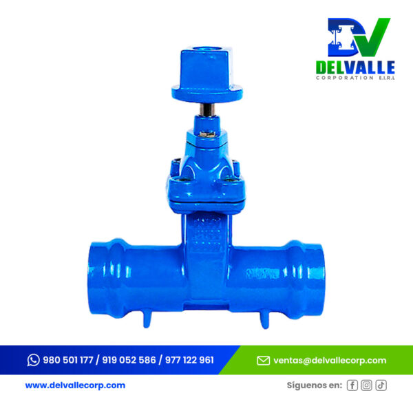 Válvula Compuerta Embone en Hierro Dúctil - Del Valle Corporation E.I.R.L